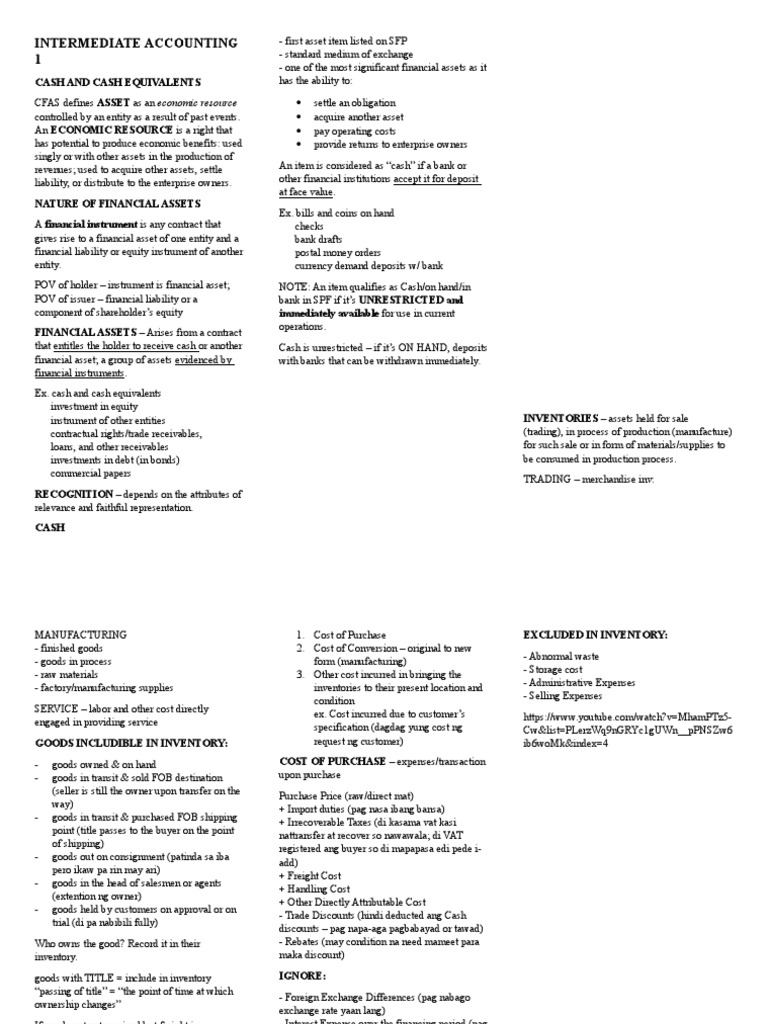 Intacc Reviewer | PDF | Banks | Equity (Finance)