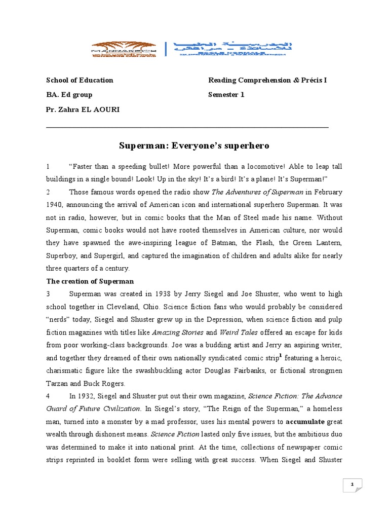 Superman: Origins and Impact on Comics | PDF | Superman | Comics