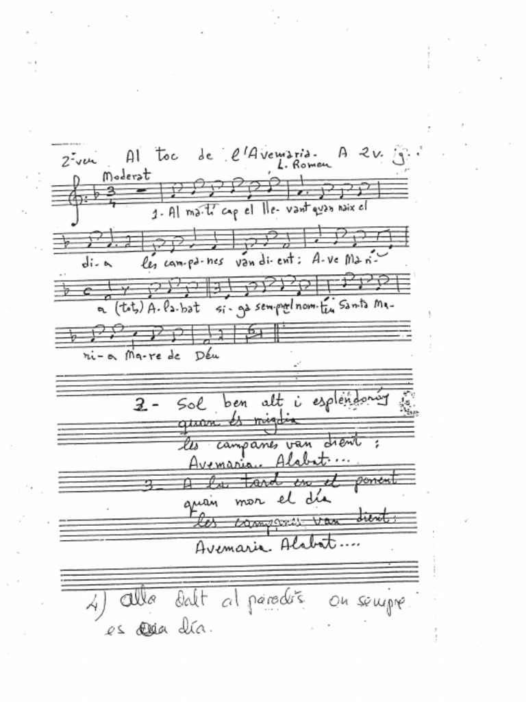 Al Toc de L'ave Maria | PDF