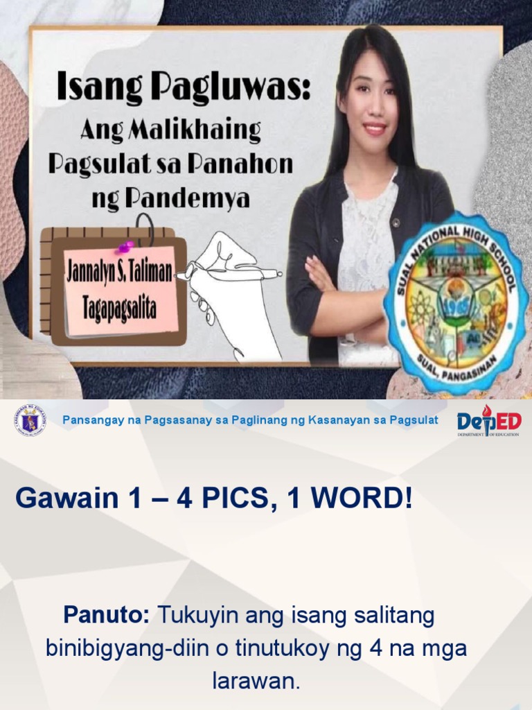 LAC Isang Pagluwas Ang Malikhaing Pagsulat Sa Panahon NG Pandemya | PDF LAC Isang Pagluwas Ang Malikhaing Pagsulat Sa Panahon NG Pandemya | PDF