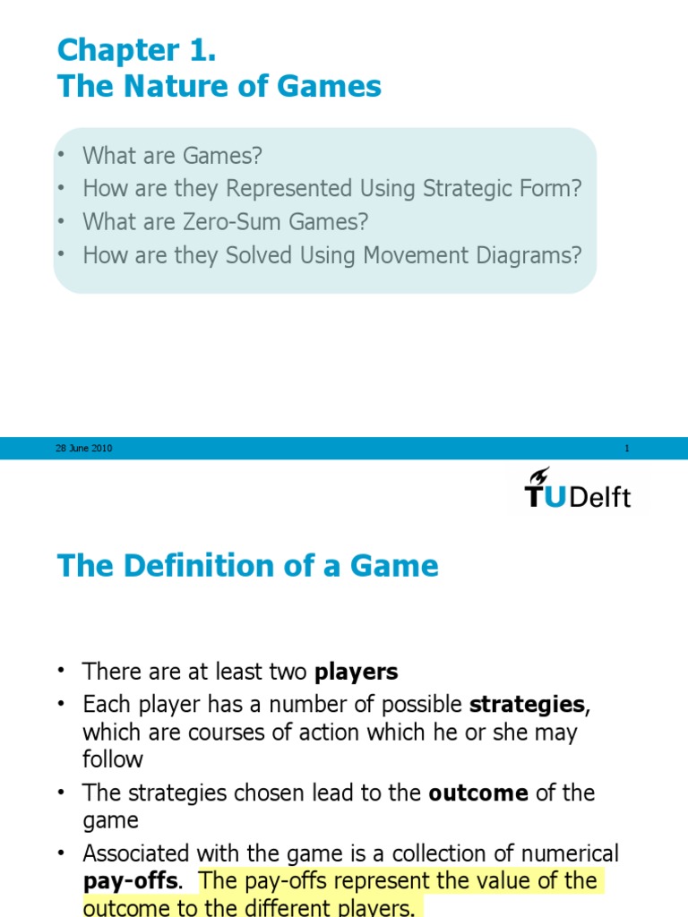 Lecture Slides Chapter 1 | PDF | Game Theory | Academic Discipline ...