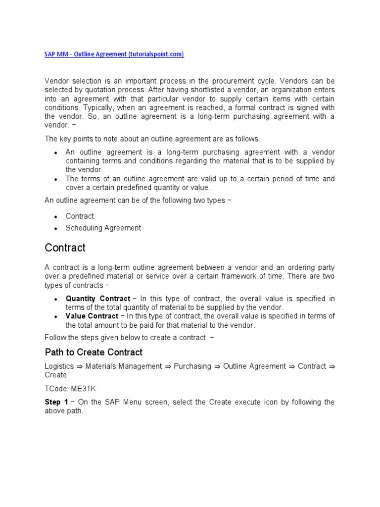 1.outline Agreement | PDF | Computing | Economies