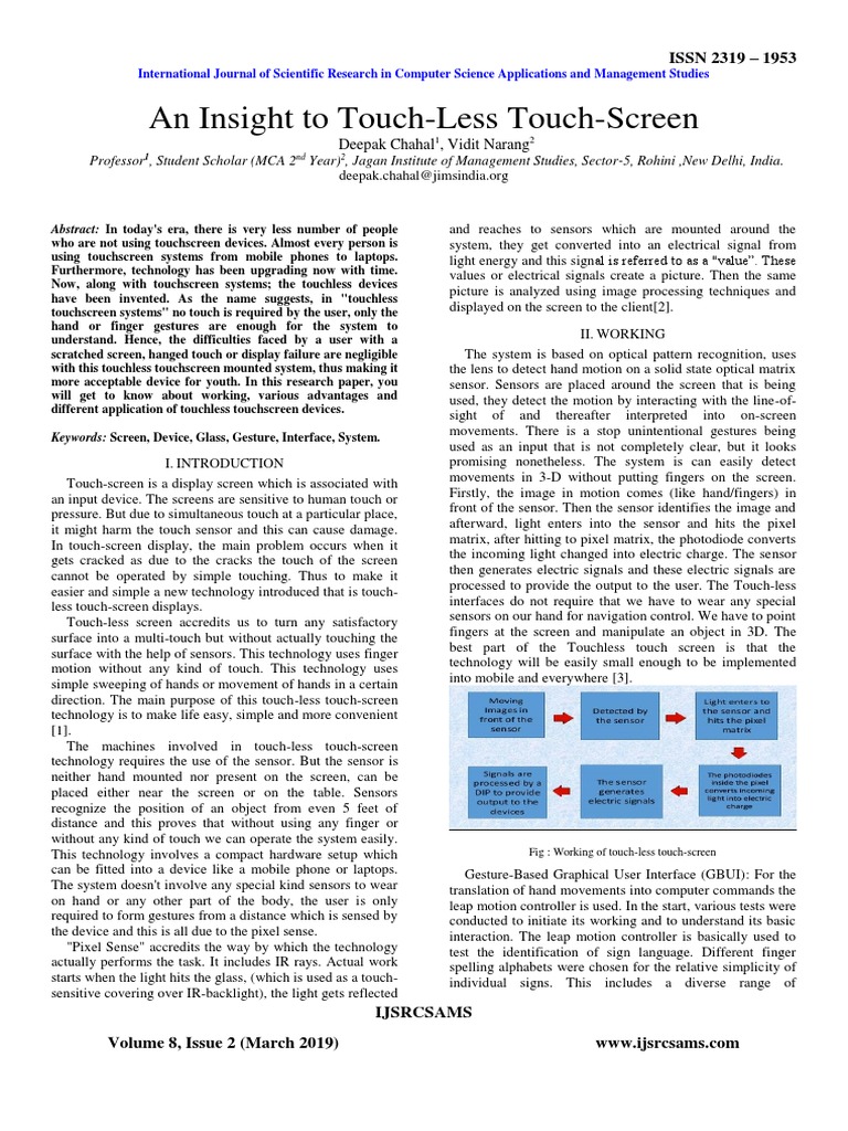 Ijsrcsamsv 8 I 2 P 122 | PDF | Touchscreen | Design
