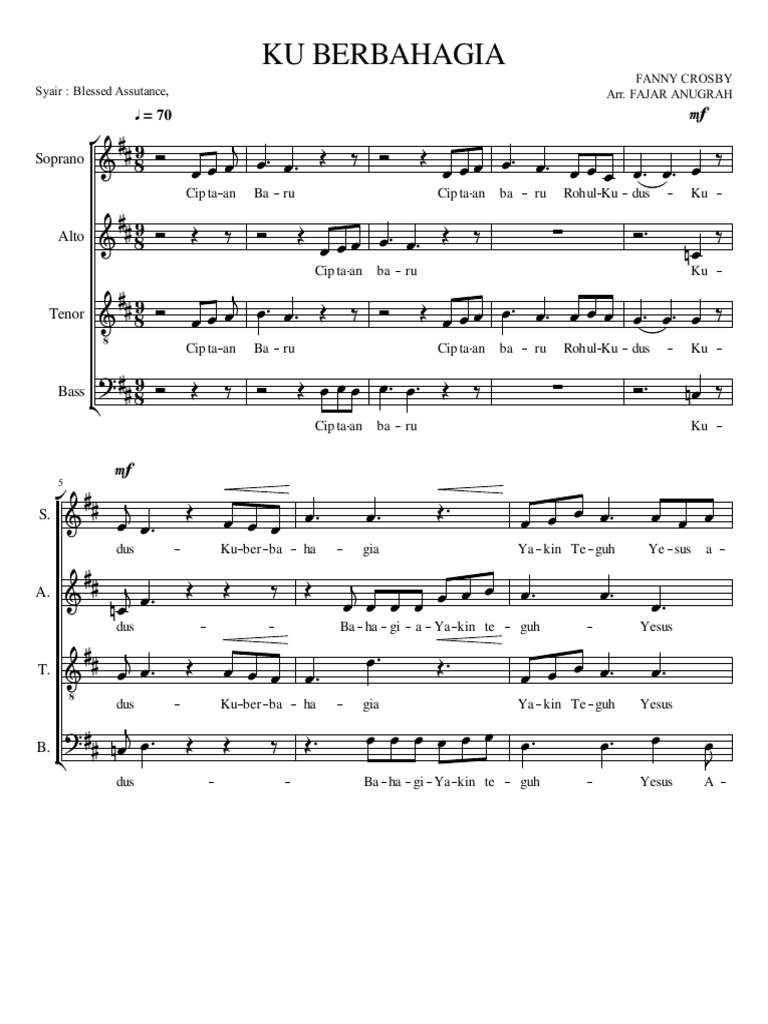 Kj. 392 Ku Berbahagia | PDF