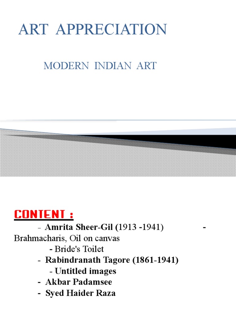 Modern Indian Art | PDF | The Arts