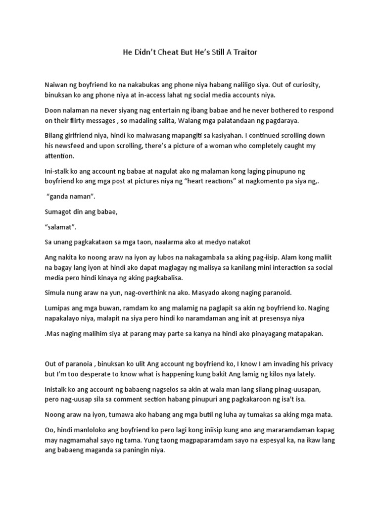 Piling Larang Maikling Kwento | PDF