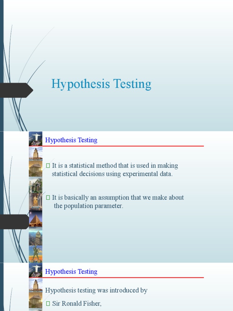 Hypothesis Testing Pdf Statistical Hypothesis Testing Analysis Of Variance