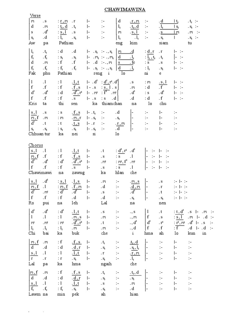 Chawimawina Hla PDF | PDF