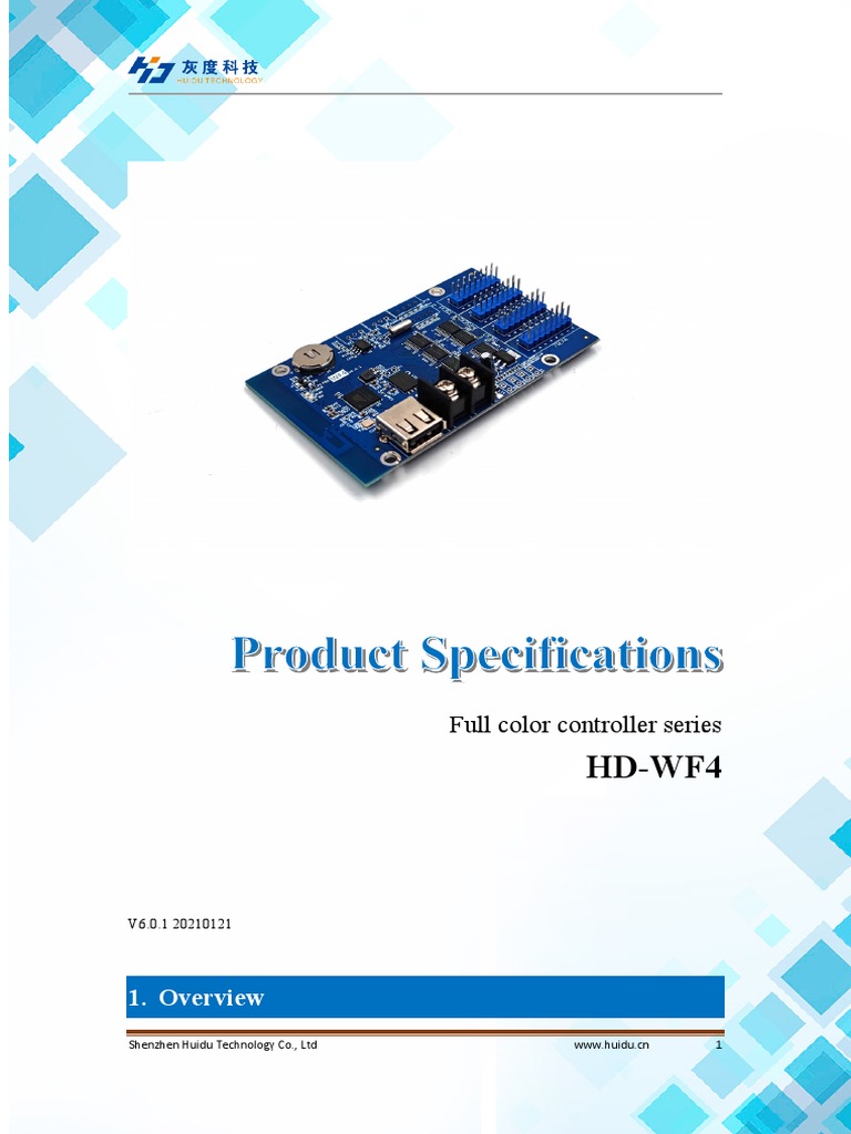 HD-WF4 Specification V6.0.1 | PDF | Rgb Color Model | Wi Fi