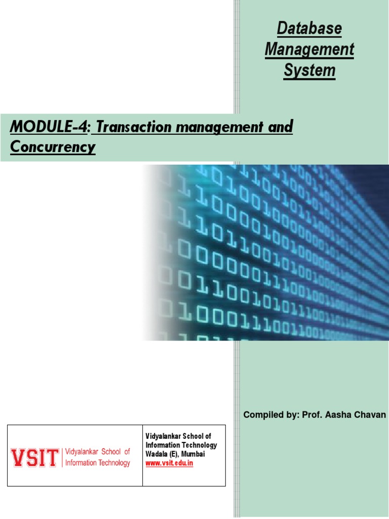 Managing Transactions and Concurrency in Database Systems | PDF | Database Transaction ...