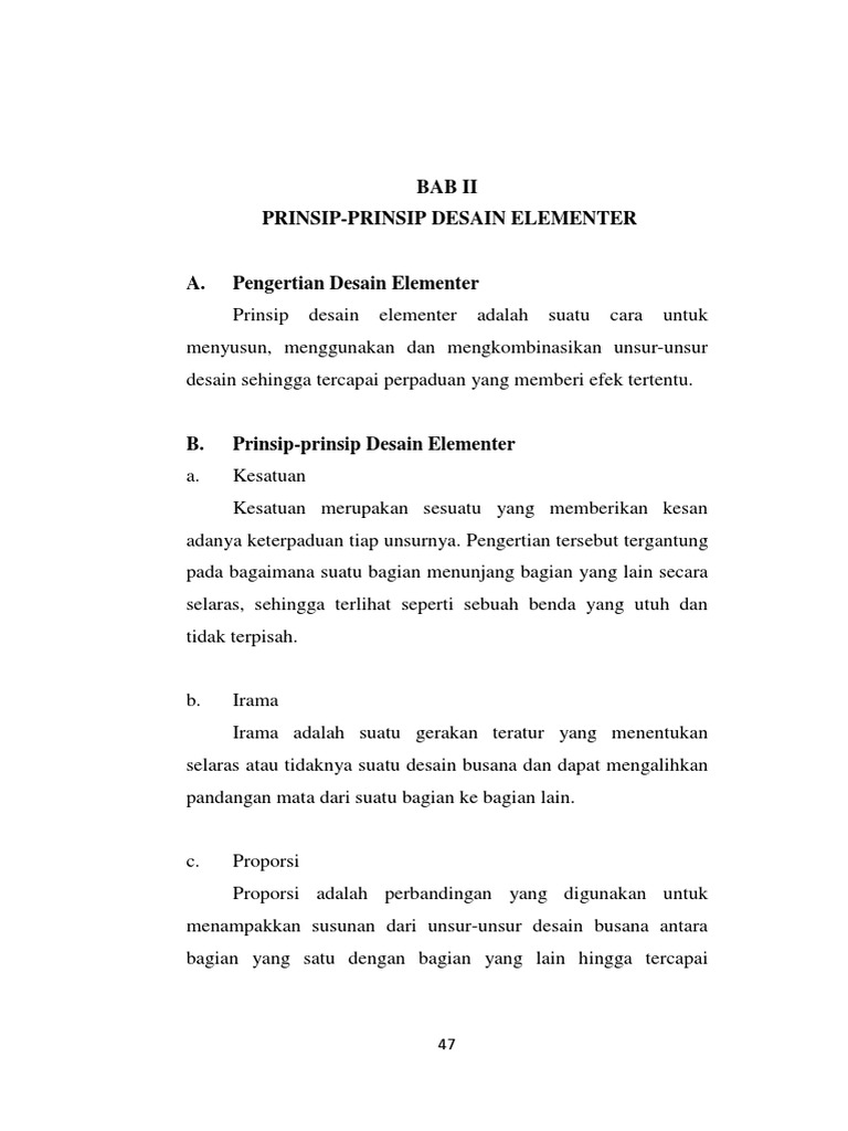 Principles of Elementary Design: Unity, Rhythm, Proportion, Balance, and Focal Point | PDF