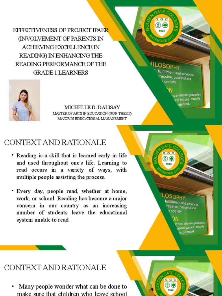 Effectivenes of Project Ipaer (Involvement of Parents in Achieving ... Effectivenes of Project Ipaer (Involvement of Parents in Achieving ...