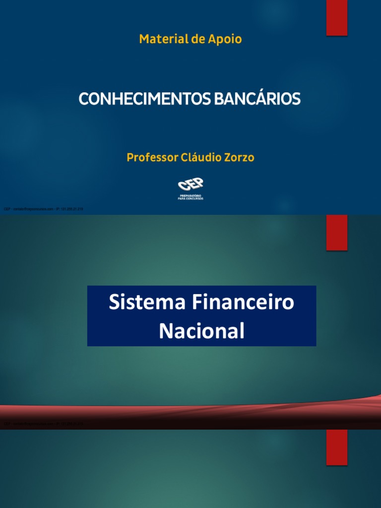 Estrutura e Composição Do SFN | PDF | Dinheiro | Economias