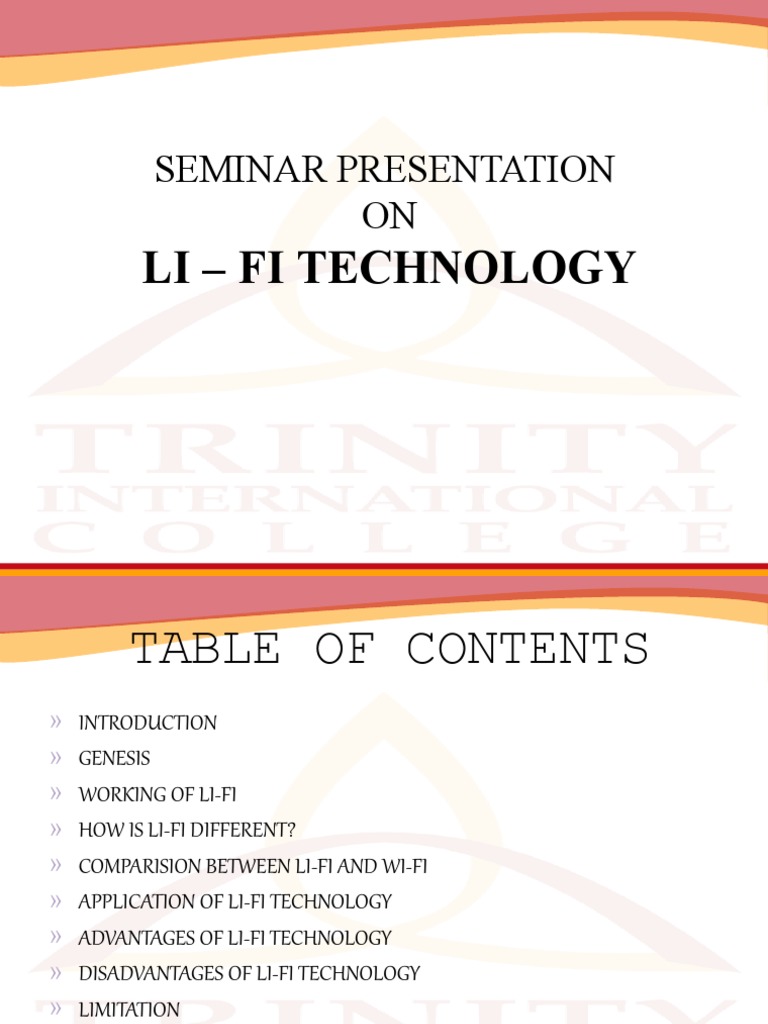 LIFI Technology | PDF | Computer Science | Electronics