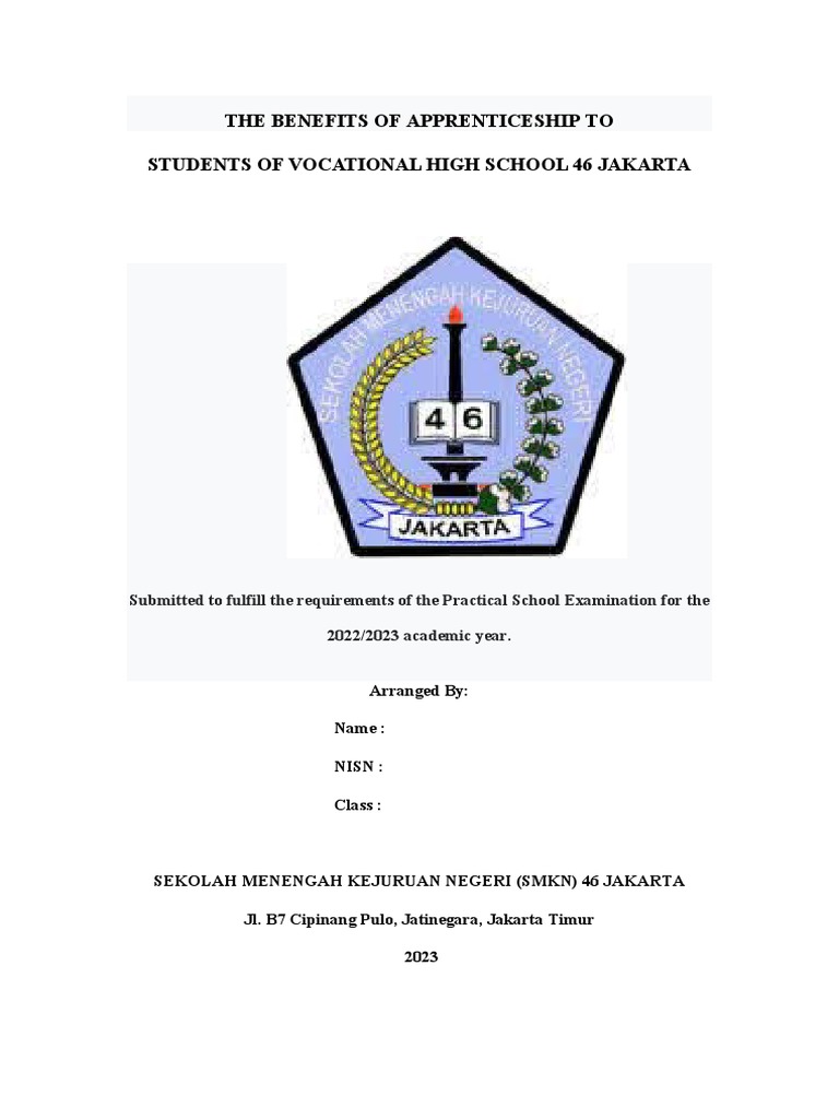 Benefits of Apprenticeship at SMKN 46 | PDF