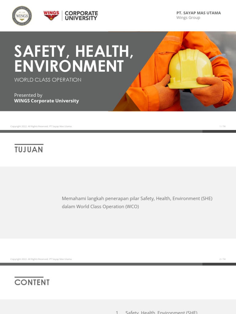 Safety, Health, Environment: World Class Operation | PDF