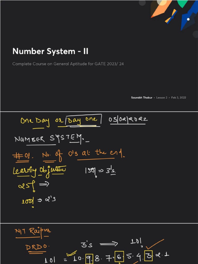 Number System II With Anno | PDF