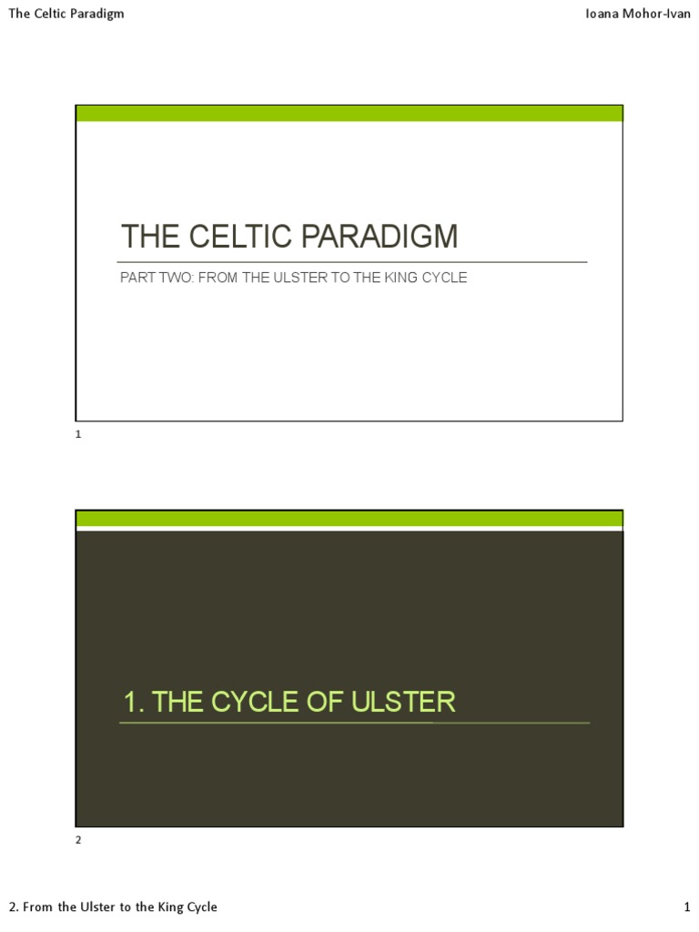 From The Ulster To The King Cycle | PDF | Early Irish Literature ...