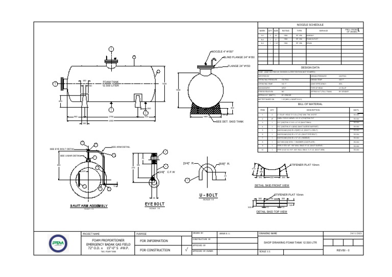 FOAM TANK-Model | PDF | Equipment | Plumbing