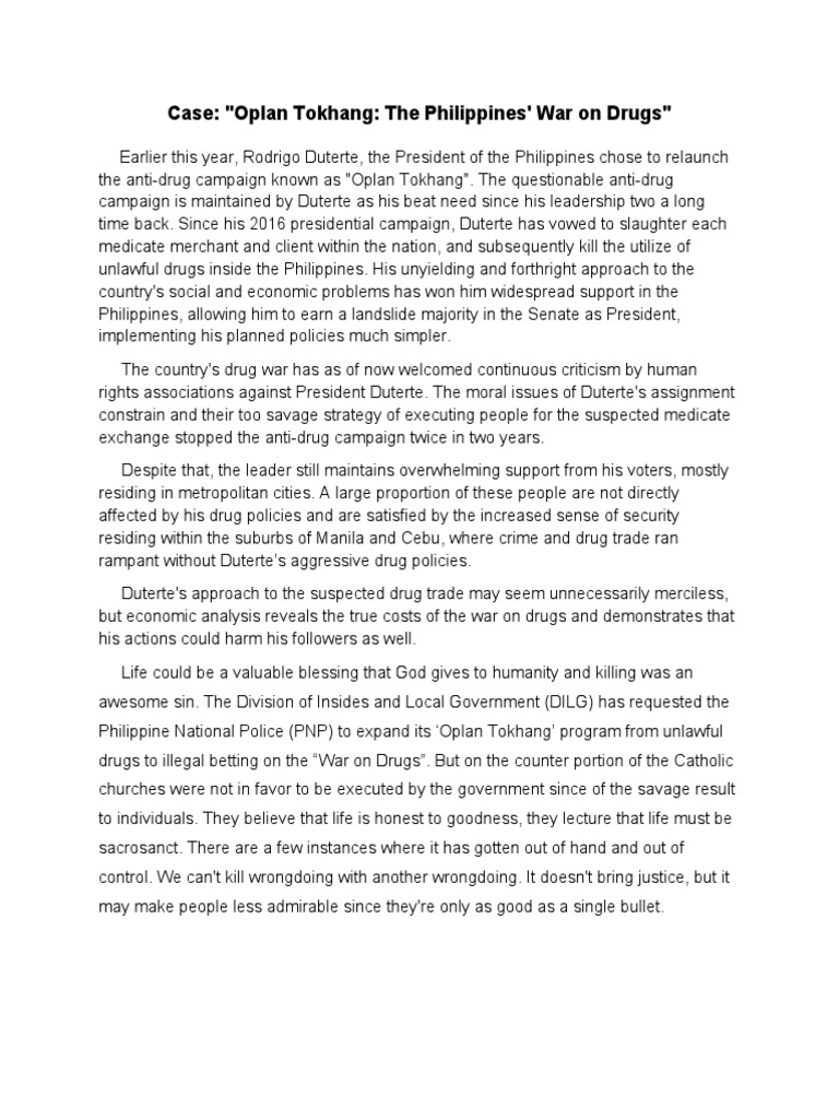 Oplan Tokhang | PDF | Self-Improvement