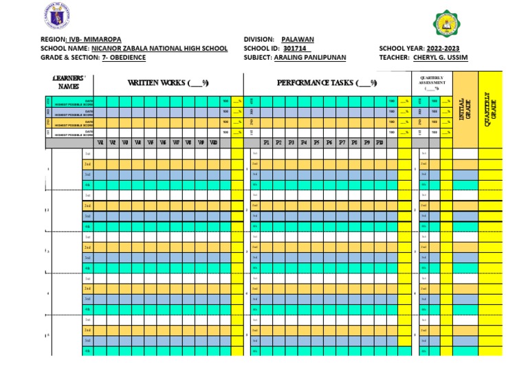 Classrecord Layout | PDF