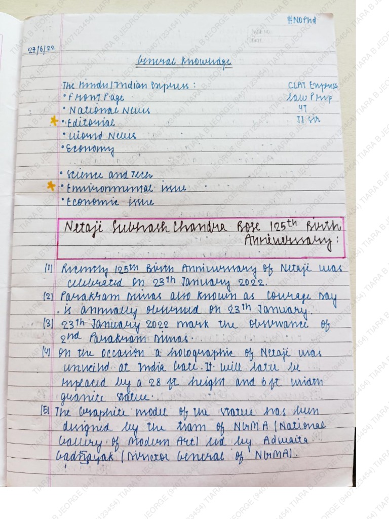 GK Notes by Rishabh Sir - 1 | PDF