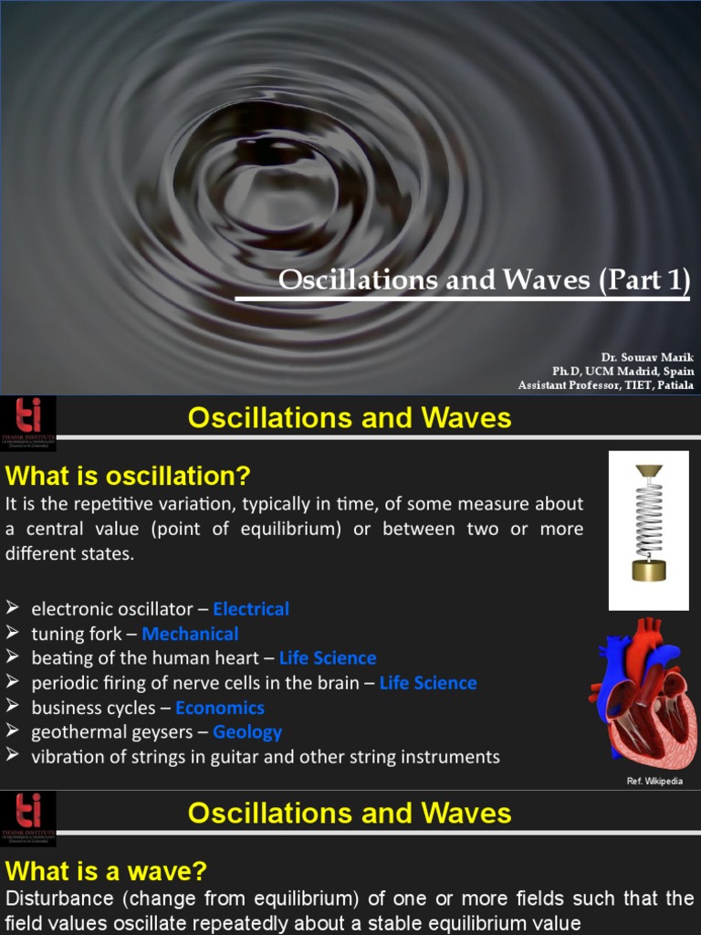 Oscillations and Waves1 | PDF | Oscillation | Periodic Phenomena