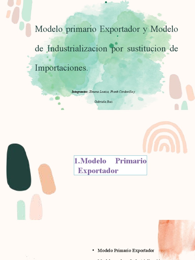 12 - 01 - Modelo Primario Exportador y Modelo de Industrializacion Por ...