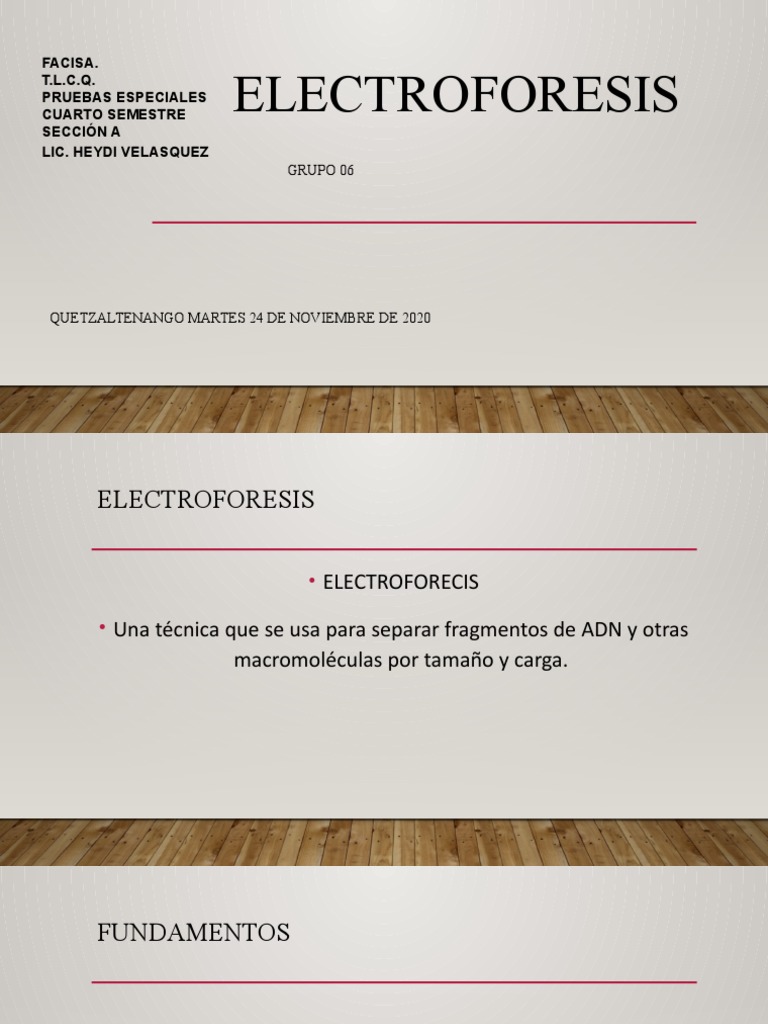 Electroforesis N | PDF | Electroforesis | Adn