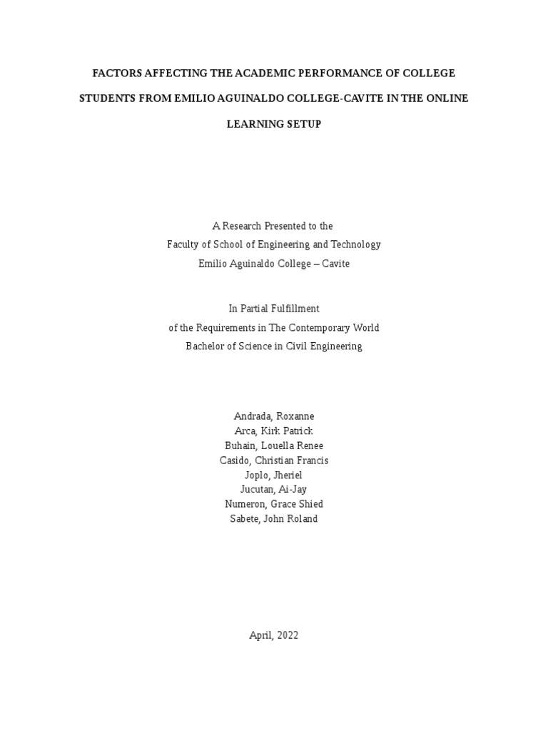 Imrad Research Revised | PDF | Educational Technology | Distance Education