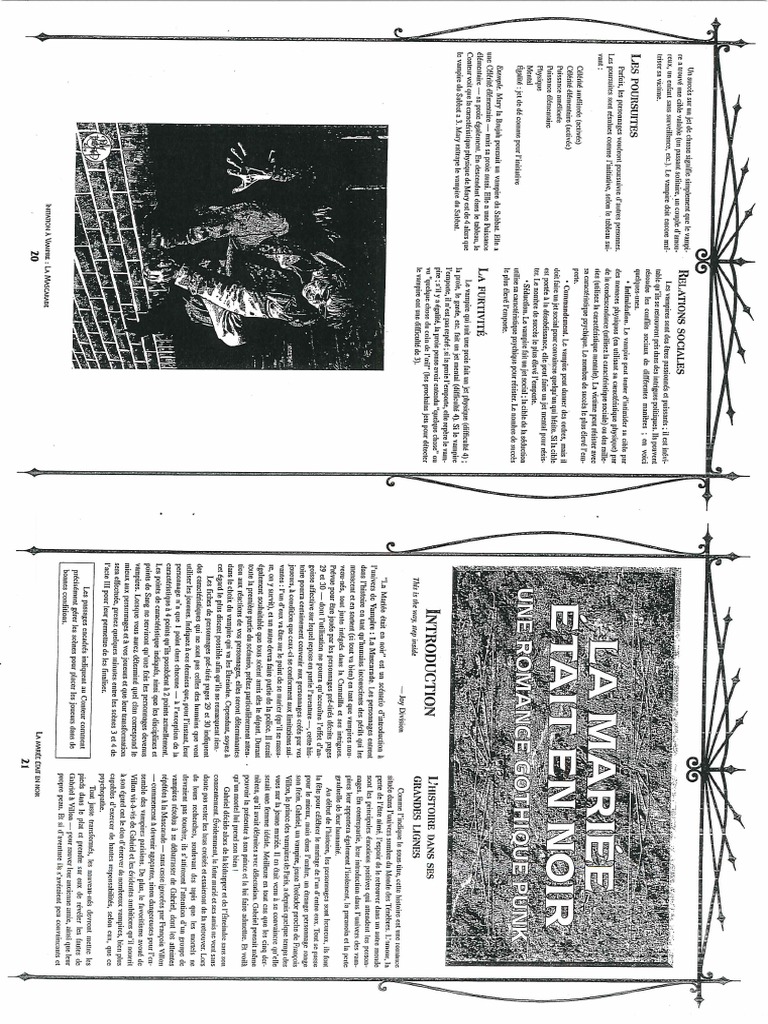 Vampire, Livre Initiation Scénario | PDF