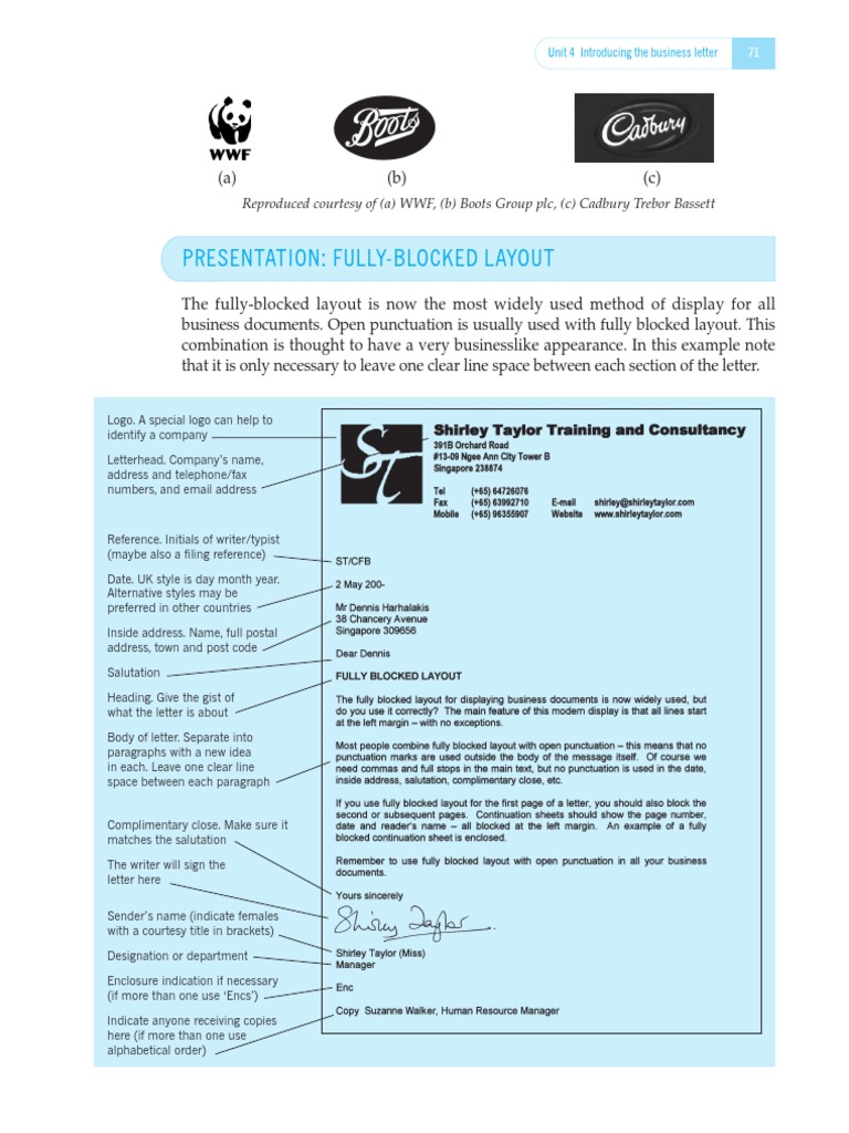 Fully-Blocked Layout+open Punctuation (Taylor, 2005) | PDF