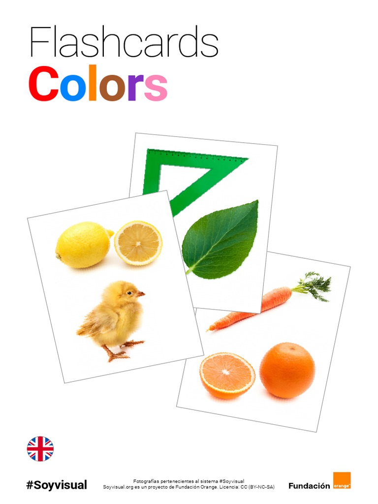 Flashcards. Colors | PDF | Tarjeta de memoria flash | Memoria