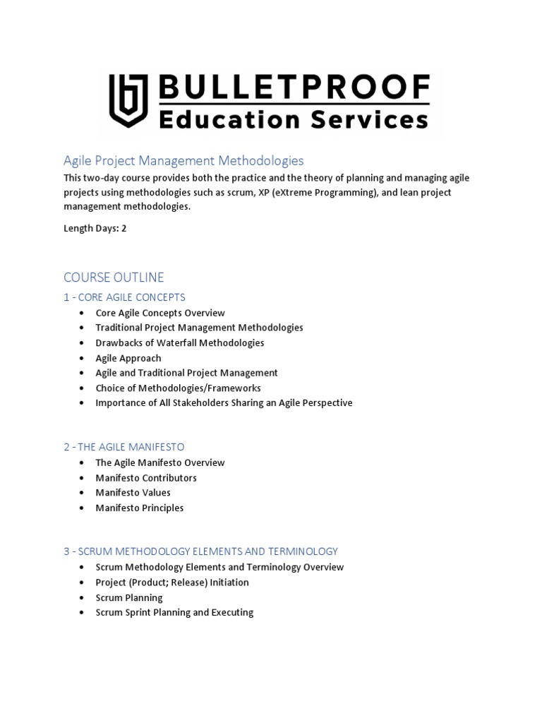 Agile Project Management Methodologies | PDF | Agile Software ...