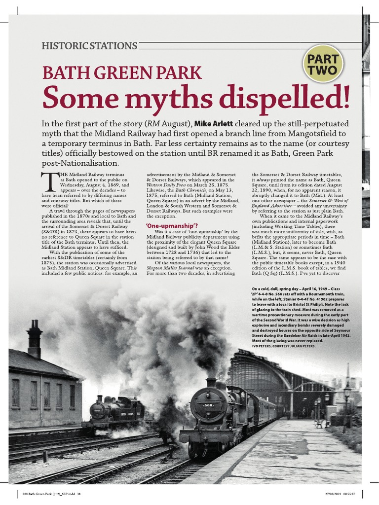 Bath Green Station Some Myths Dispelled Part 2 | PDF