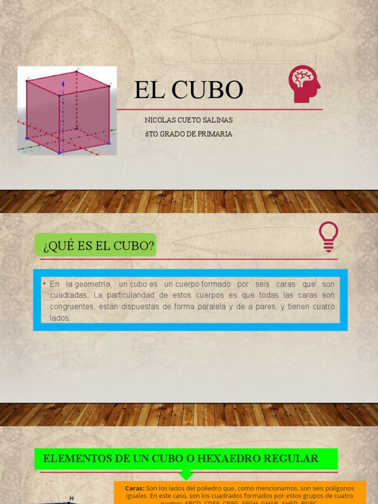 Elementos y propiedades del cubo | PDF