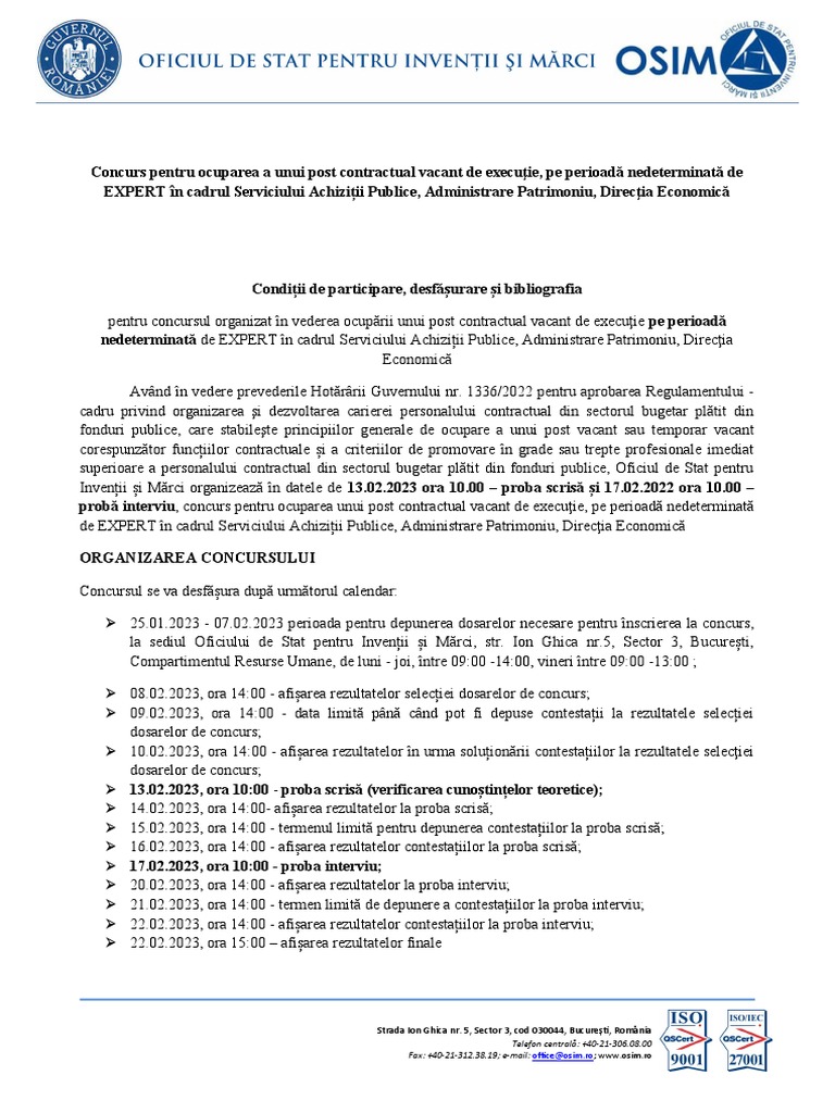 Document Concurs Expert SAPAP 2023 | PDF