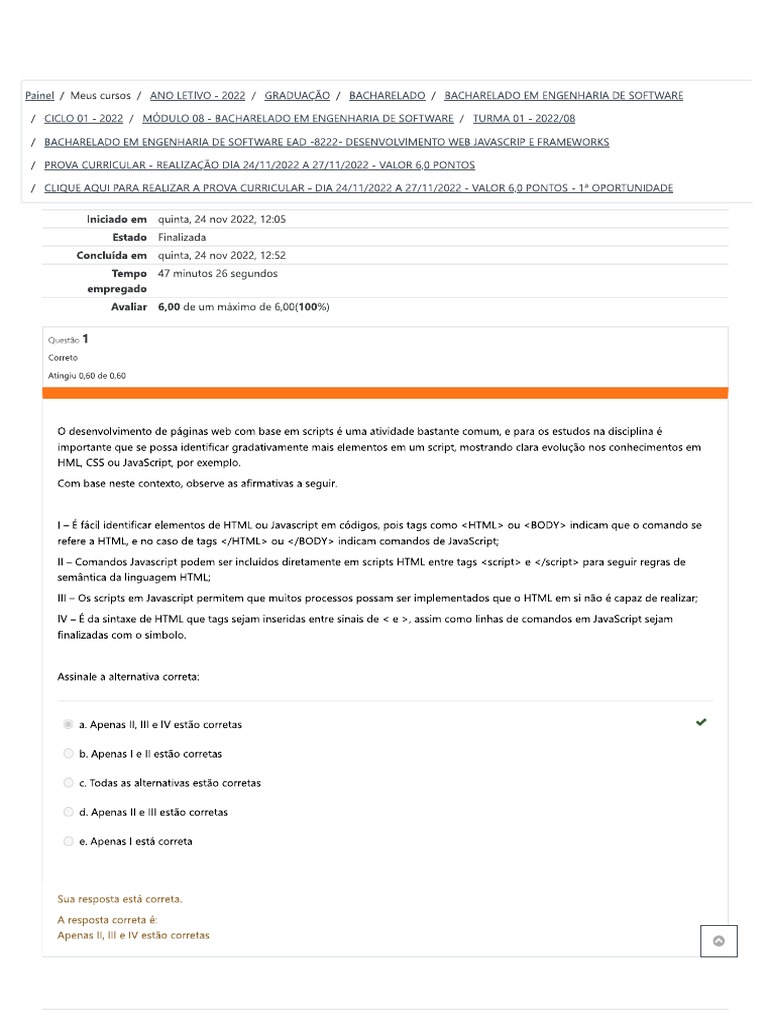 Prova Js | PDF