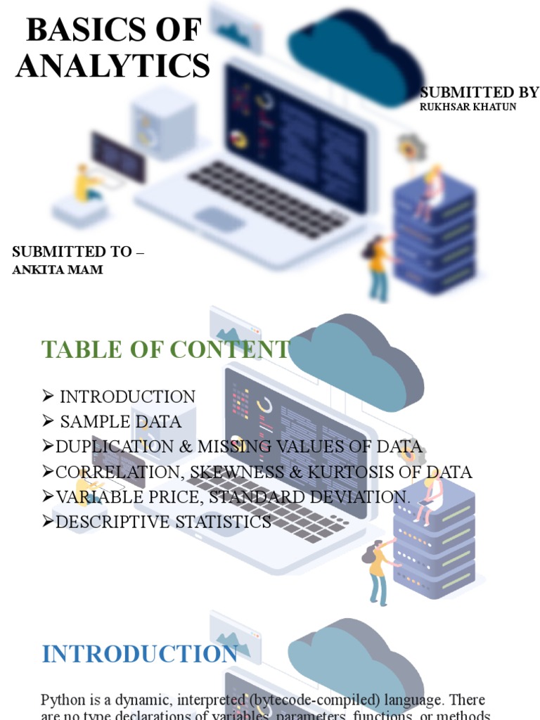 BASICS OF ANALYTICS Project | PDF | Scatter Plot | Skewness