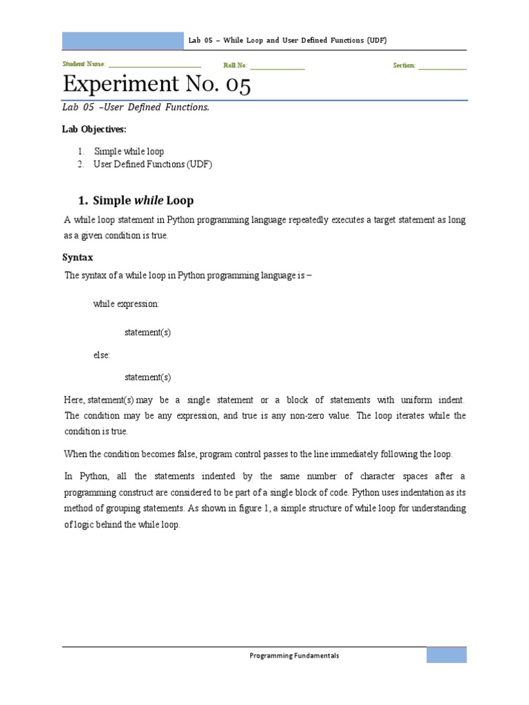 Programming Fundamentals Lab 05 | PDF | Parameter (Computer Programming ... Programming Fundamentals Lab 05 | PDF | Parameter (Computer Programming ...