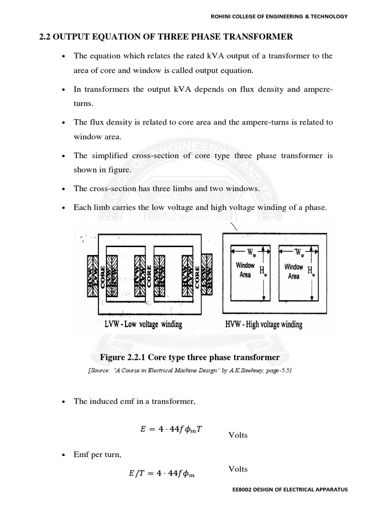 Rohini Transformer Basic | PDF | Transformer | Electrical Conductor