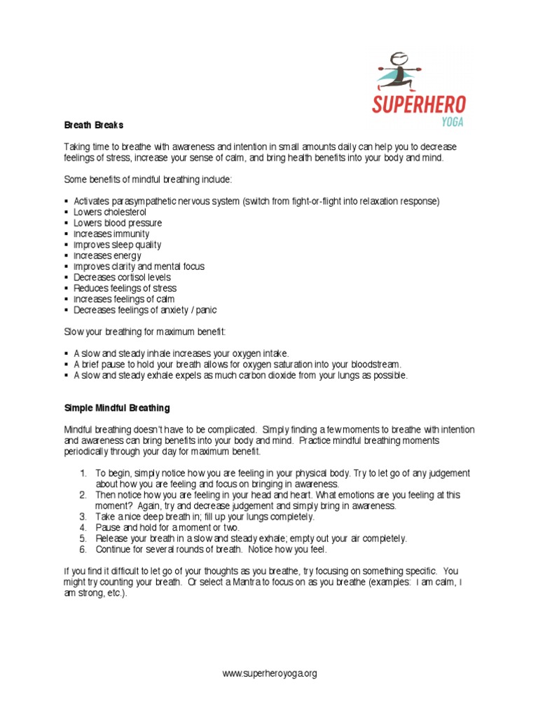 Mindful Breathing Techniques for Calm | PDF | Self-Improvement