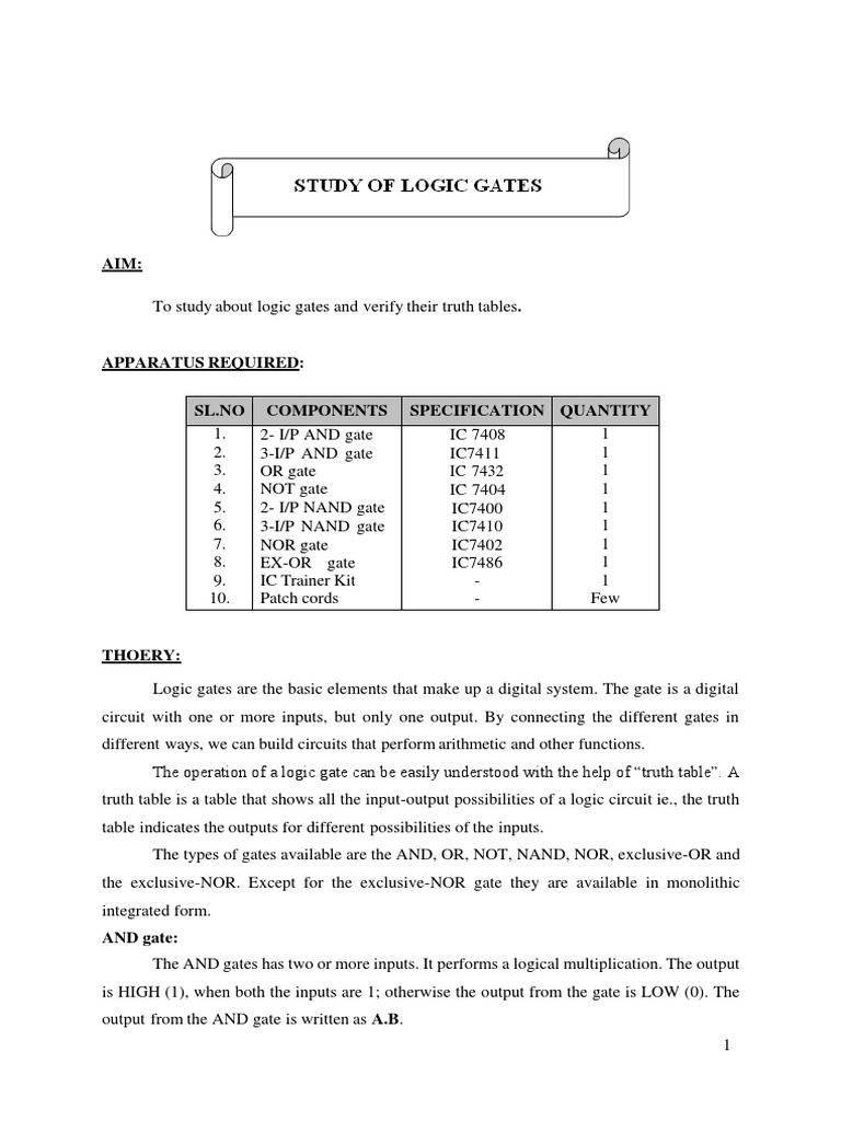 CS3352 - Digital Principles and Computer Organization Laboratory | PDF ...