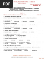 Class 6 ICSE History & Civics Sample Paper Term 2 Model 2 | PDF ...