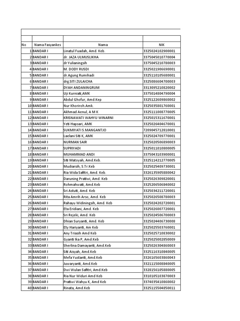 SDMK Puskesmas | PDF