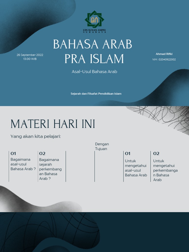 Sejarah Bahasa Arab - Ahmad Rifki | PDF