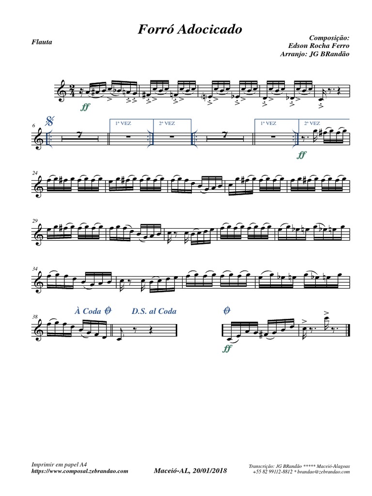 Forro Adocicado - Flauta | PDF