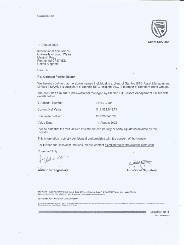 Fund Investment Letter | PDF