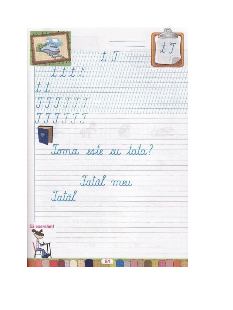 fișă de lucru litera t T | PDF
