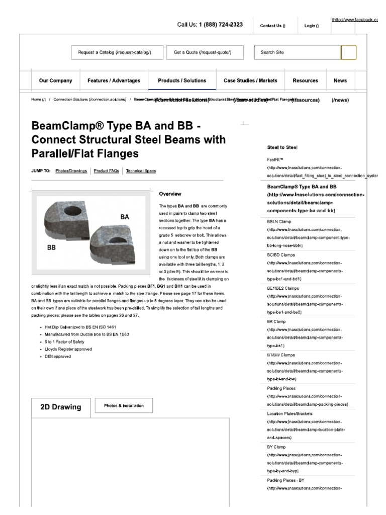 BeamClamp® Type BA and BB - Connect Str.. | PDF